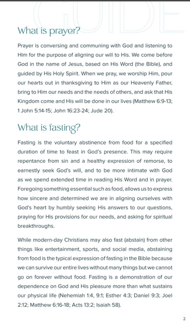 Prayer and Fasting 2022 | KawaiiBeautyandLifestyle.com